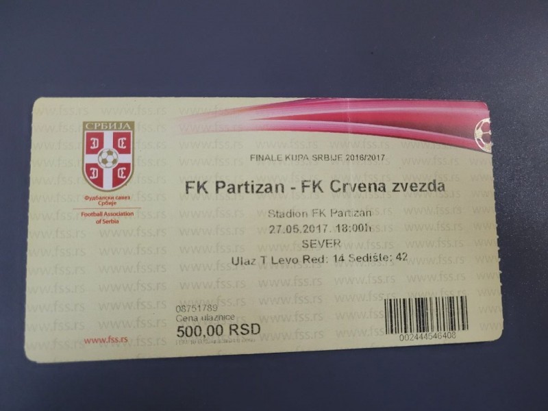 Fk Partizan - Fk Crvena Zvezda 27.05.2017.