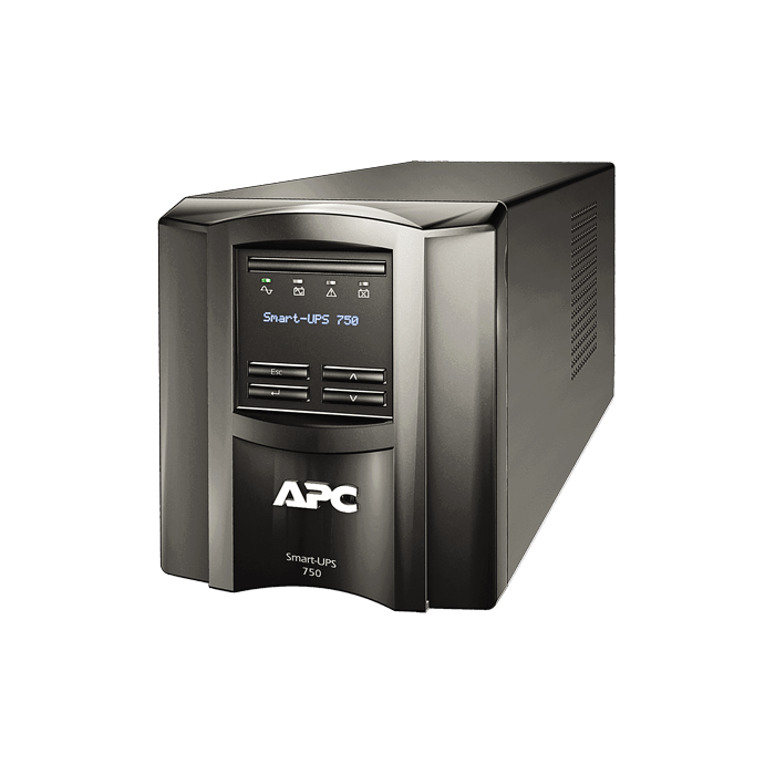 APC Smart UPS 750VA (Crni) - SMT750IC, 750VA / 500W, Line-Interactive, 160-280 VAC, 230VAC