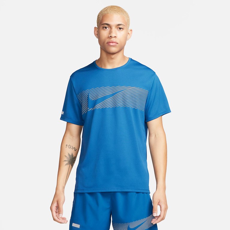 Nike M NK FLASH MILER TOP, muška majica za trčanje, plava