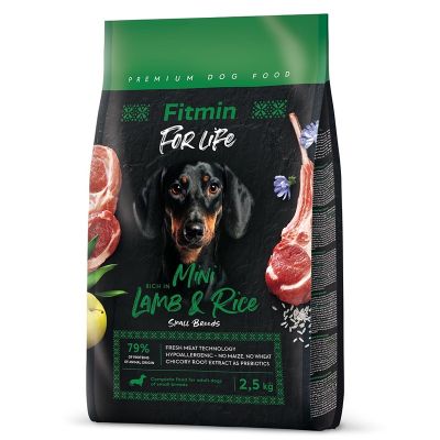 Fitmin For Life Dog Mini Jagnjetina & Pirinač 2,5kg