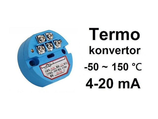 Termo konvertor - PT100 4-20mA -50-150C