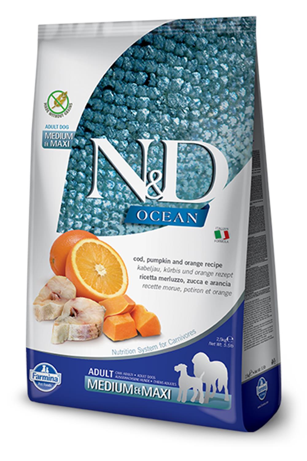 N&D Ocean Codfish Pumpkin&Orange Medium&Maxi