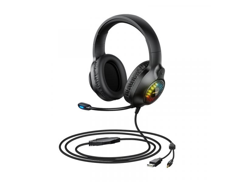 REMAX RM-850 7.1 RGB Gejmerske Slušalice Crne