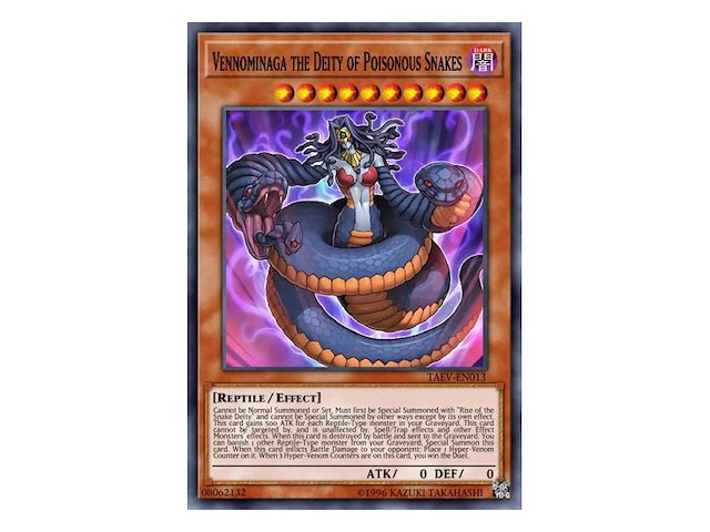 Yu-Gi-Oh! Vennominaga the Deity of Poisonous Snakes