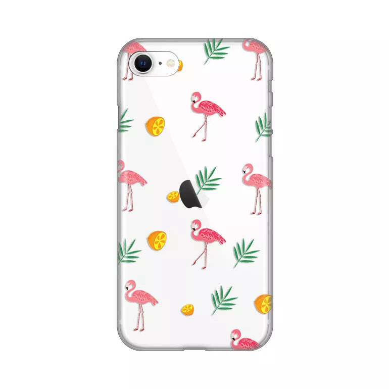 Maskica Silikonska Print Skin za iPhone 7/8/SE 2020/2022 Flamingos