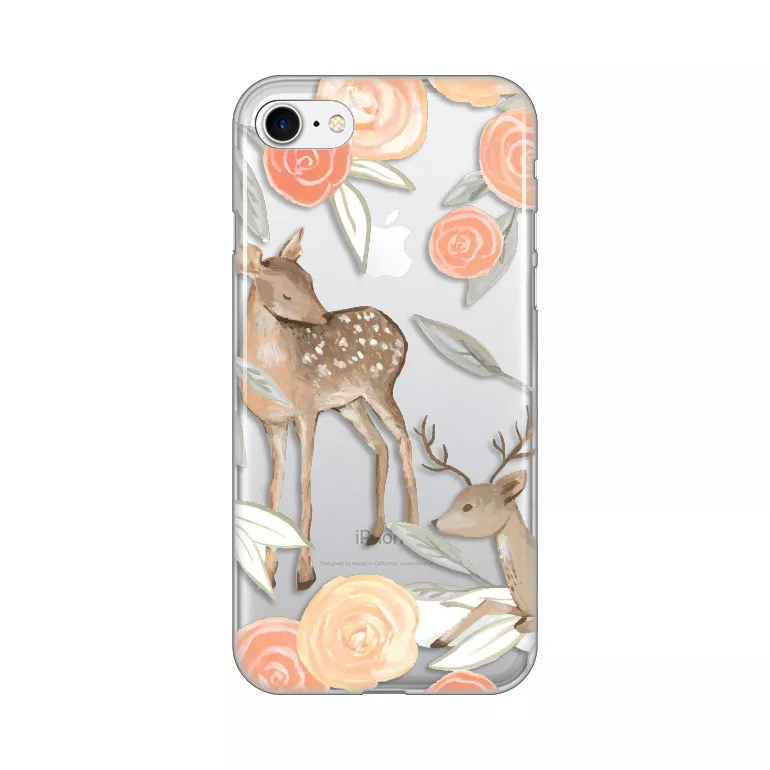 Maskica Silikonska Print Skin za iPhone 7/8/SE 2020/2022 Flower Deer