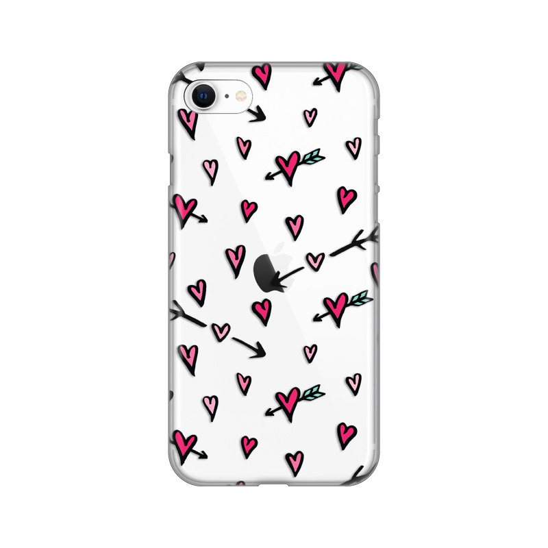 Maskica Silikonska Print Skin za iPhone 7/8/SE 2020/2022 Heart Pattern