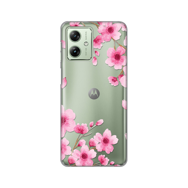 Maskica Silikonska Print Skin za Motorola Moto G54 Rose Flowers