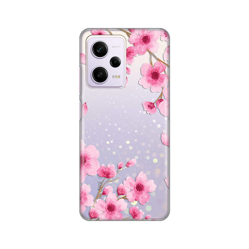 Maskica Silikonska Print Skin za Xiaomi Redmi Note 12 Pro 5G (EU) Rose flowers