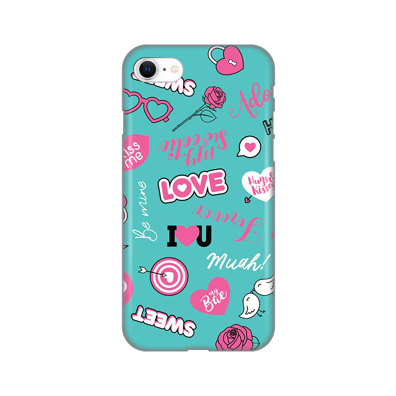 Maskica Silikonska Print za iPhone 7/8/SE 2020/2022 Love