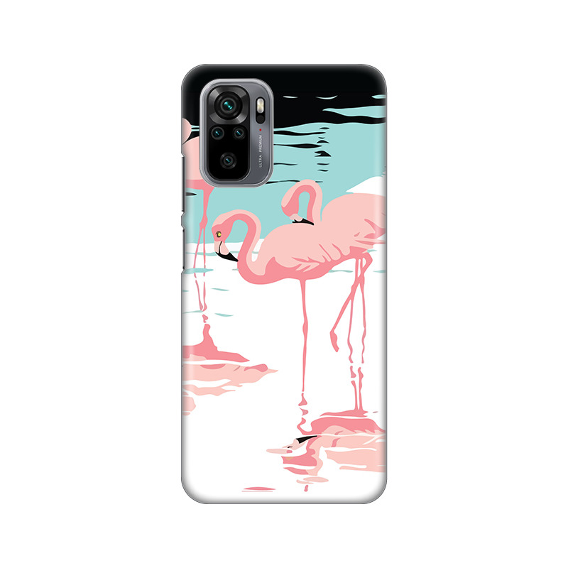 Maskica Silikonska Print za Xiaomi Redmi Note 10 4G/10s Pink Flamingos