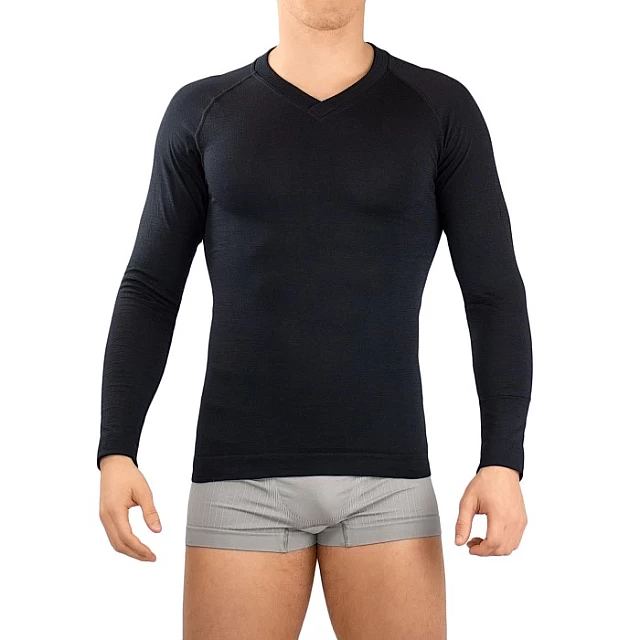 Muška termo majica za spavanje dugih rukava od Dryarn vlakana i merino vune Thermal Zero 150g