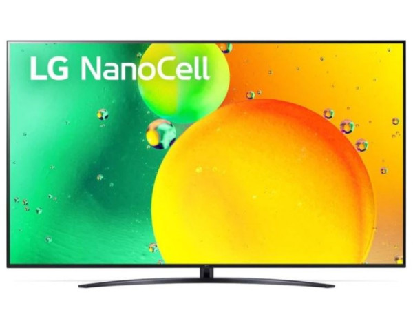 LG Televizor 86NANO763QA NanoCell 86'' 4K HDR smart ThinQ AI WebOS crna