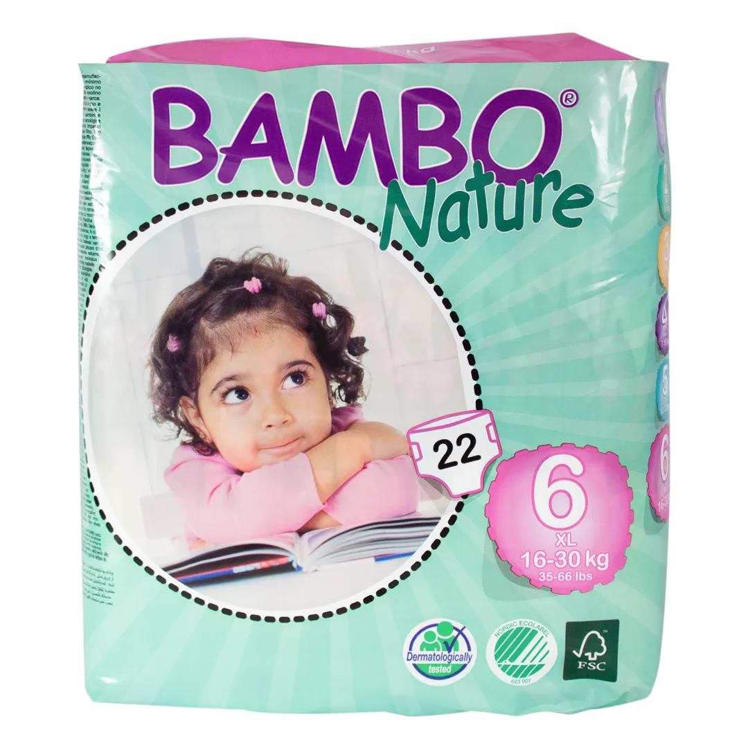 BAMBO PELENE NATURE 6 22KOM