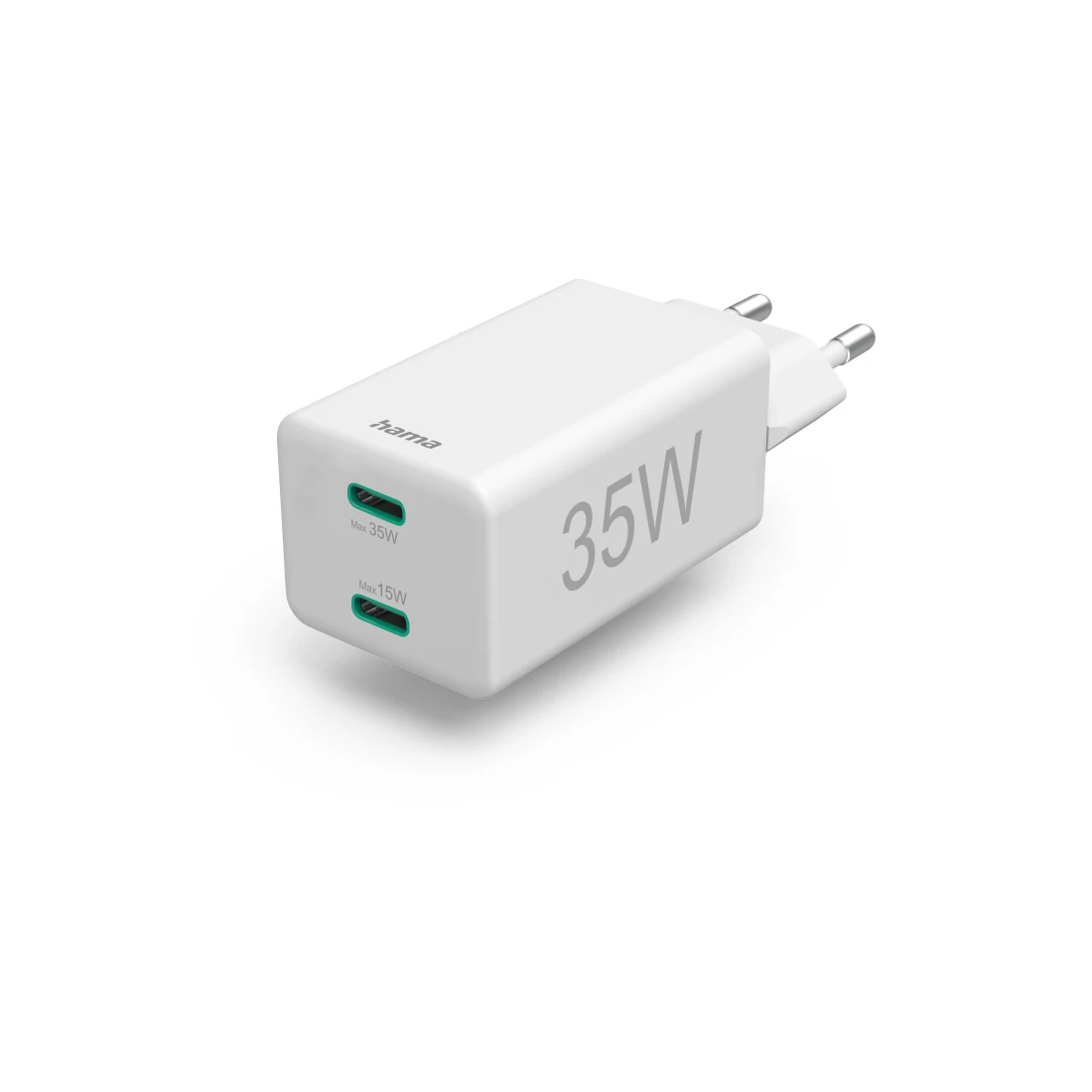 Hama 201694 beli punjač (adapter) za mobilne telefone 2xUSB-C 35W