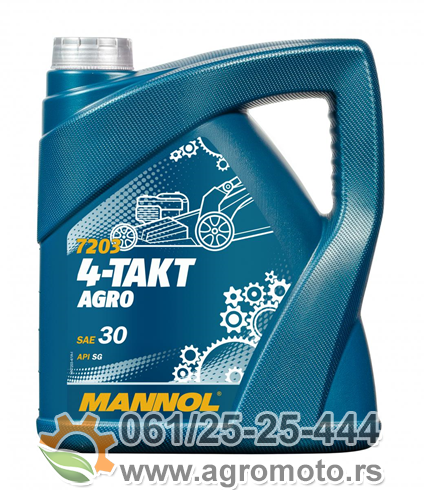 Ulje za kosilice MANNOL 4-TAKT AGRO SAE30 7203 4L