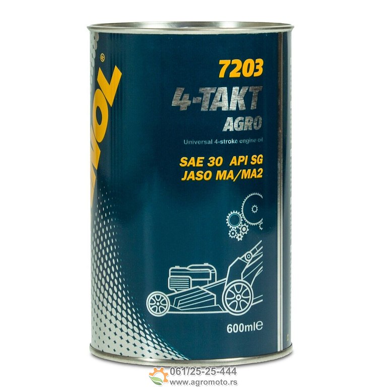 Ulje za kosilice MANNOL 4-TAKT AGRO SAE30 7203 600ml