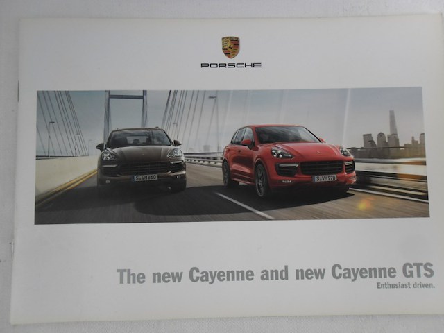Prospekt Porsche Cayenne i Cayenne GTS, 2014, 17 str.