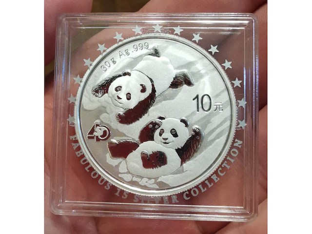 Srebrnjak Unca 999, Kineska Panda 2022., u pakovanju