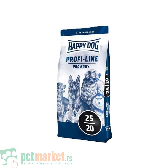 Happy Dog Profi Line: Hrana za odrasle pse 25/20 Pro Body, 15 kg