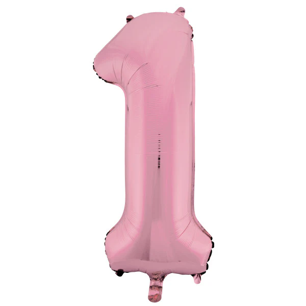 Number 1 Pink Folija Balon