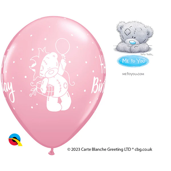 Tatty Teddy Bday Pink Latex Balon