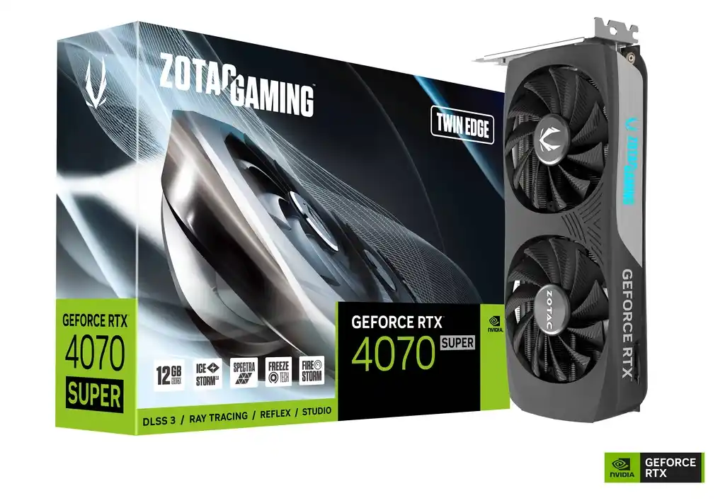 GRAFIČKA KARTA ZOTAC GAMING GEFORCERTX 4070 SUPER TWIN EDGE 12GB DDR6 192 BIT HDMI/3XDP