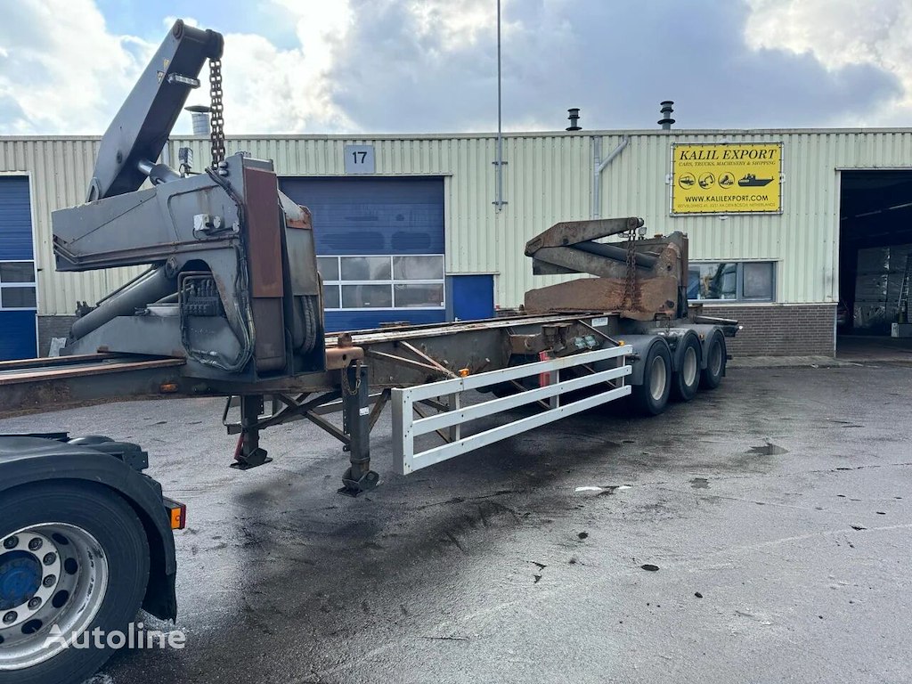 Steelbro S320 Container Sideloader 20/40 FT Remote 3 Axle 12 tyre's Good poluprikolica za prevoz kontejnera