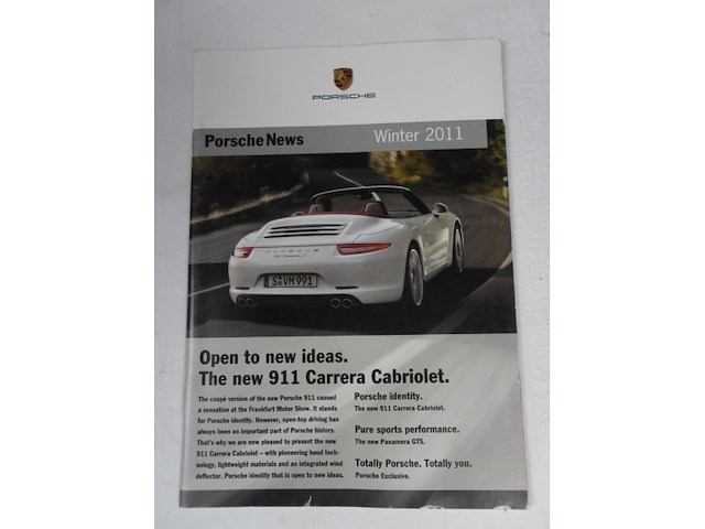 Prospekt Porsche News Winter 2011, 32 str.21 x 15cm