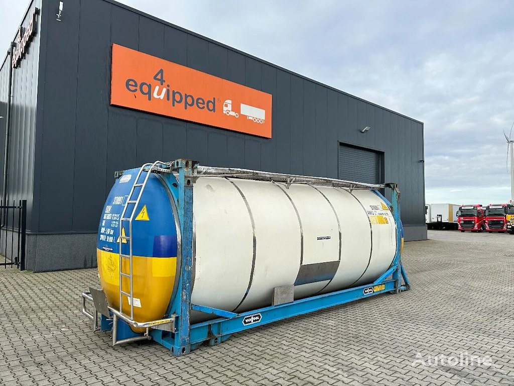 Van Hool 20FT SWAPBODY 30.800L, UN PORTABLE, T7, 2,5Y inspection: 11/2025 rezervoar-kontejner 20 stopa