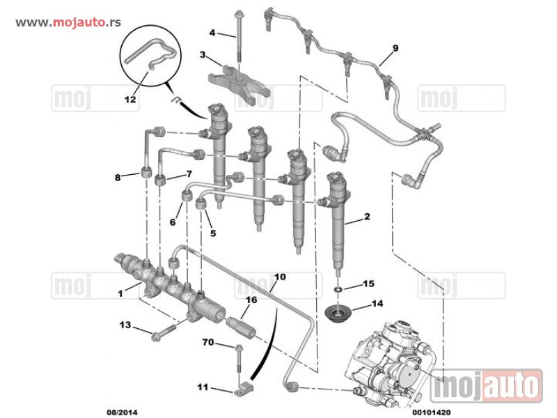 Fiat Ducato III 2.2D Multijet Bakarna Podloska Dizne SET 06-14,NOVO