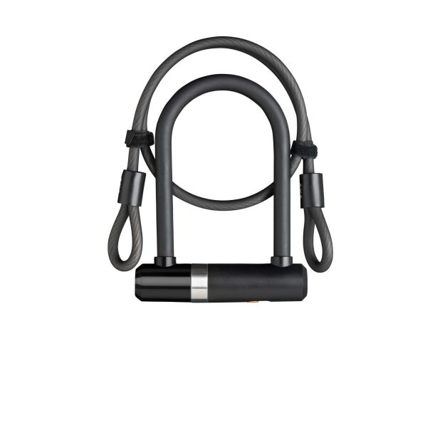 CROSSER Brava za zaključavanje AXA U-lock NEWTON pro mini+cable 10 х 100 mm crna