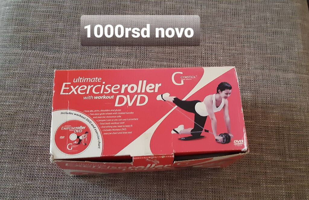 Roler za vezbanje nikad koriscen ima dvd