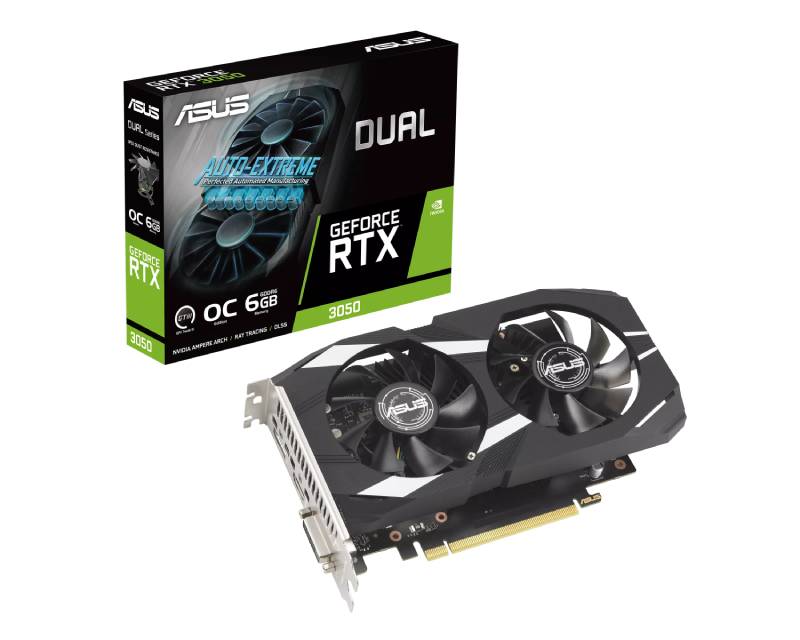 ASUS nVidia GeForce RTX 3050 6GB 96bit DUAL-RTX3050-O6G grafička karta