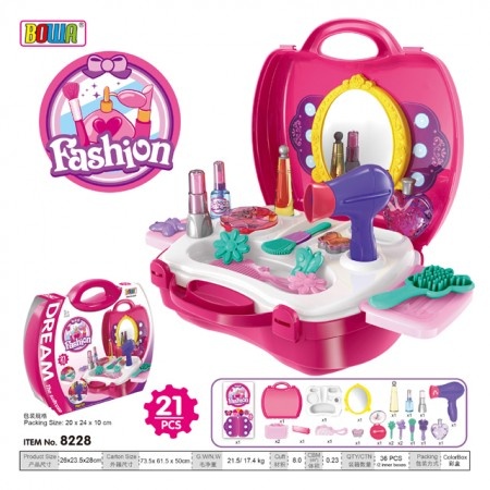 Set za ulepšavanje Fashion Dream sa ogledalom - kofer 21pcs 24x22x10 ( 792992 )