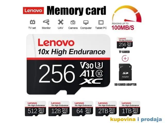 128 GB Lenovo 10 x High Endurance SD Memorijska kartica