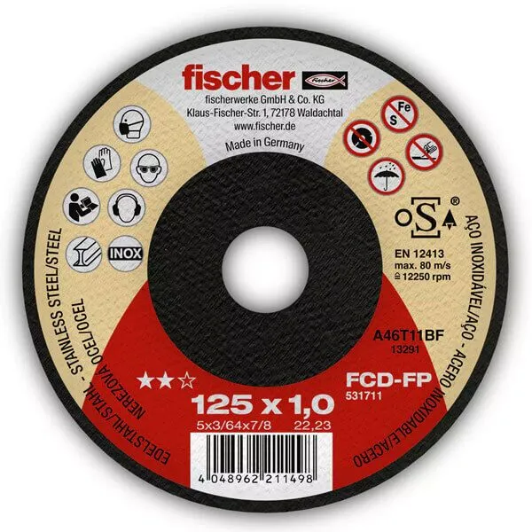 Fischer rezna ploča za metal FCD-FP 125×1,0 531711
