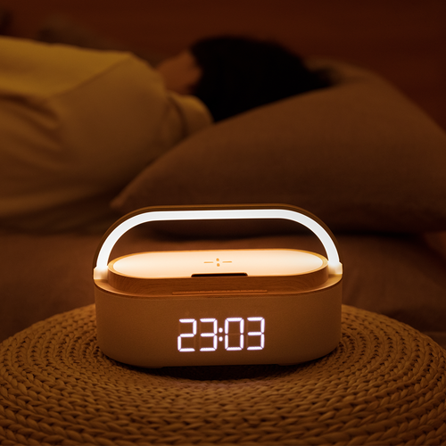 Moye MH-02 Aurora Plus Radio, Lamp with Clock and Wi-Fi Charger