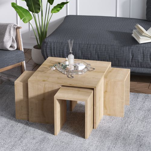 Ortanca - Sapphire Oak Sapphire Oak Coffee Table Set