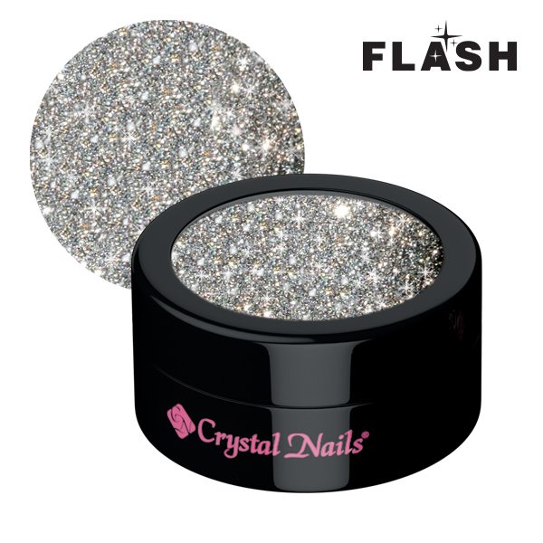 CN Flash glitter 1 srebrni – ukras za nokte