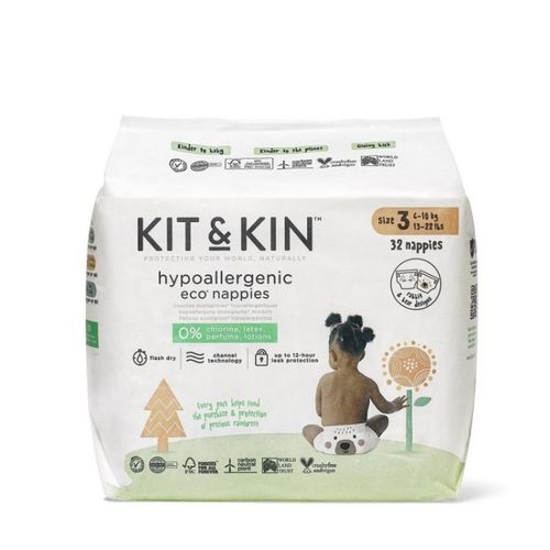 Kit & Kin Pelene Veličina 3 6-10Kg (32 Pack)