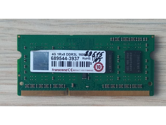 Memorija za lap top 4GB DDR3 1600MHz