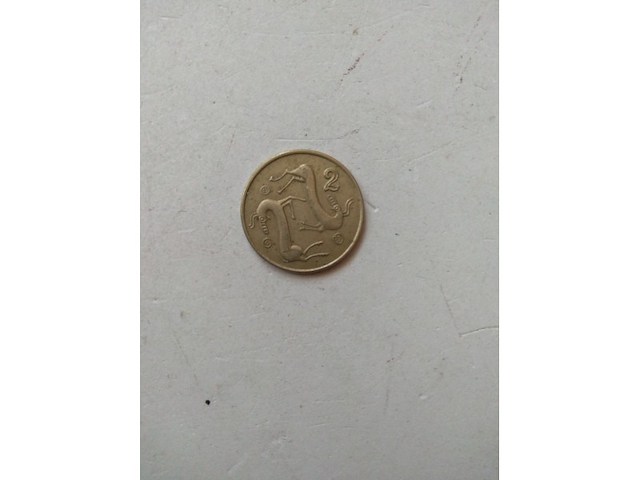 2 centa Kipar, 1992.