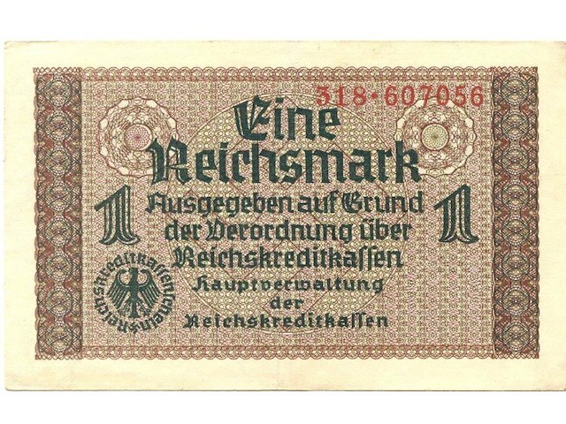 Nemacka okupacija 1 reichsmark 1940 - 1945
