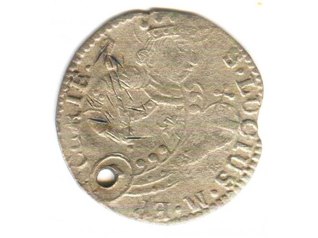 Svajcarska Chur 3 kreuzer groschen 1735 Karl VI