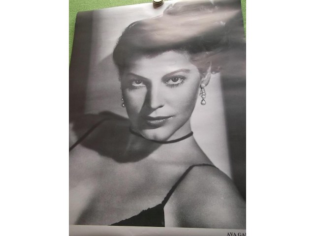 Ava Gardner - stari crno-beli poster