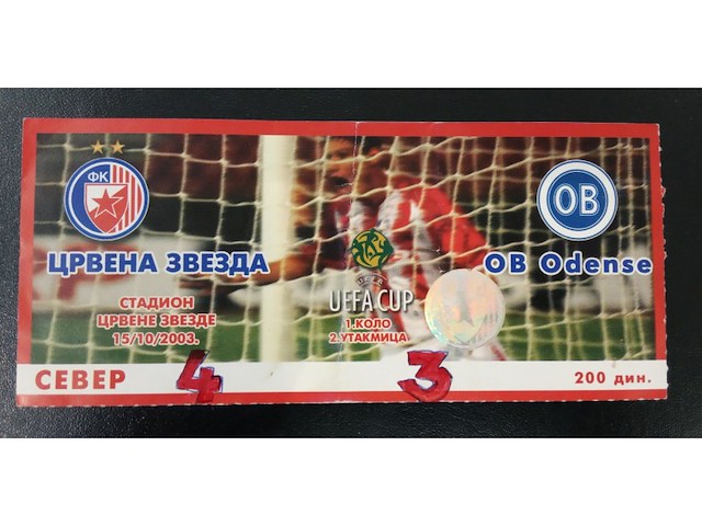 FUDBAL: CRVENA ZVEZDA - ODENSE 15.10.2003