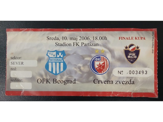 FUDBAL: OFK BEOGRAD - CRVENA ZVEZDA 10.05.2006