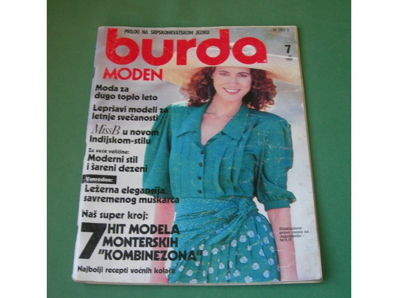 Burda, jul 1989.