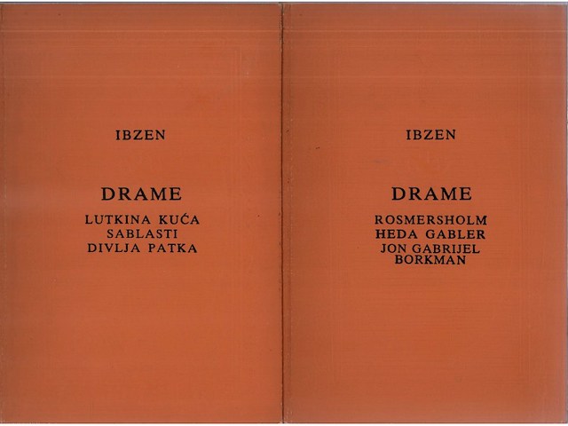 Henrik Ibzen - DRAME 1-2 (Sablasti, Lutkina kuća...)